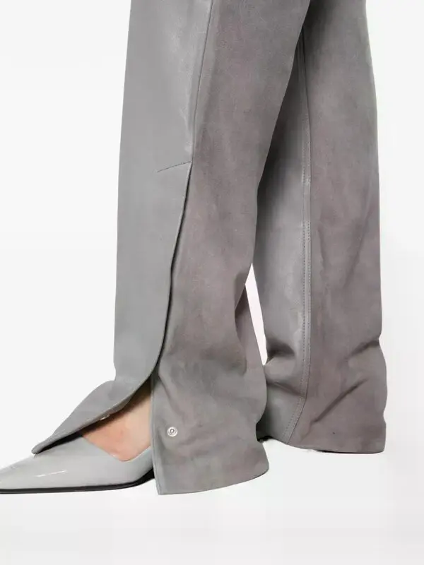 Sportmax Paneled Leather Trousers
