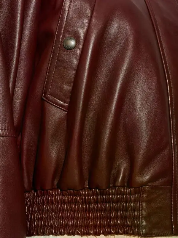 Chloé Cropped Scarf Jacket In Leather