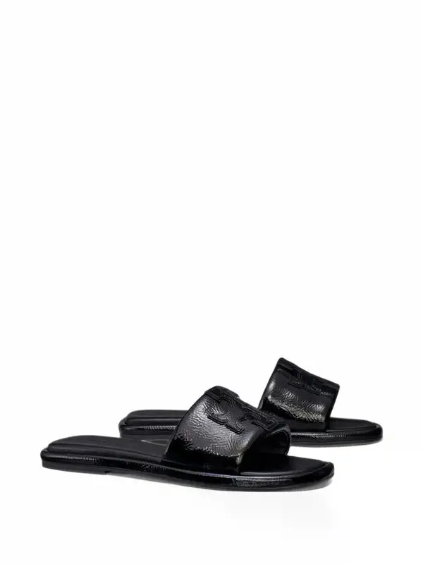 Tory Burch Double T Patent-leather Sandals