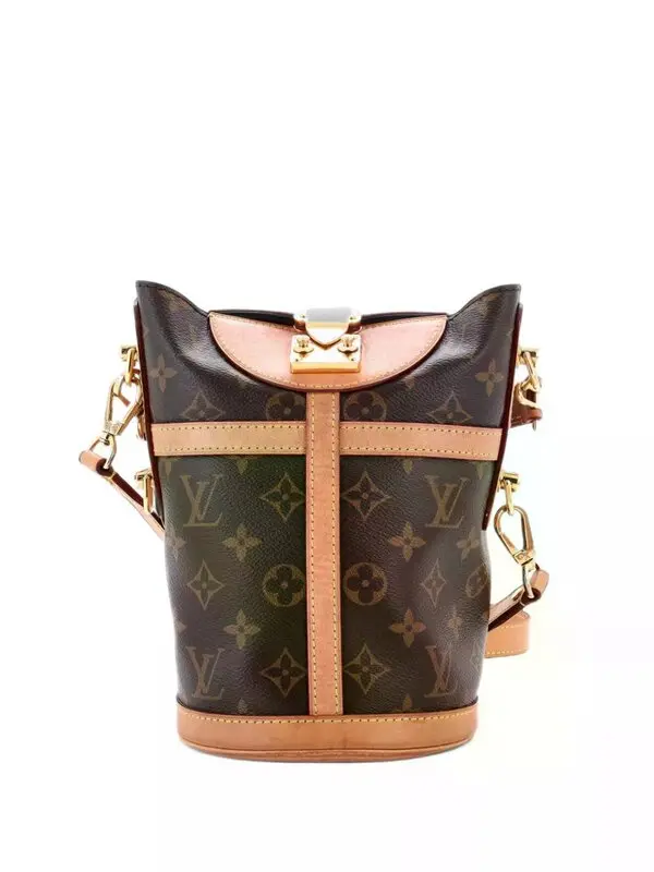 LOUIS VUITTON Duffle Handbag Monogram Canvas Bucket Bag