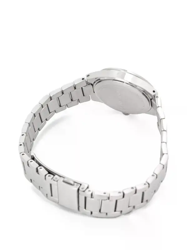 Karl Lagerfeld Crystal-embellished Monogram-dial 30mm Watch