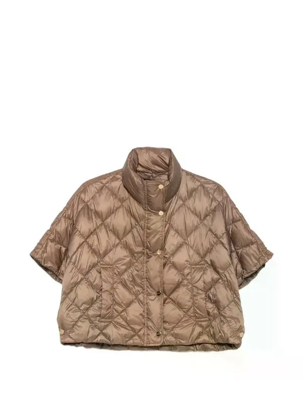 Max Mara Quilted Short-sleeve Jacket - Brown