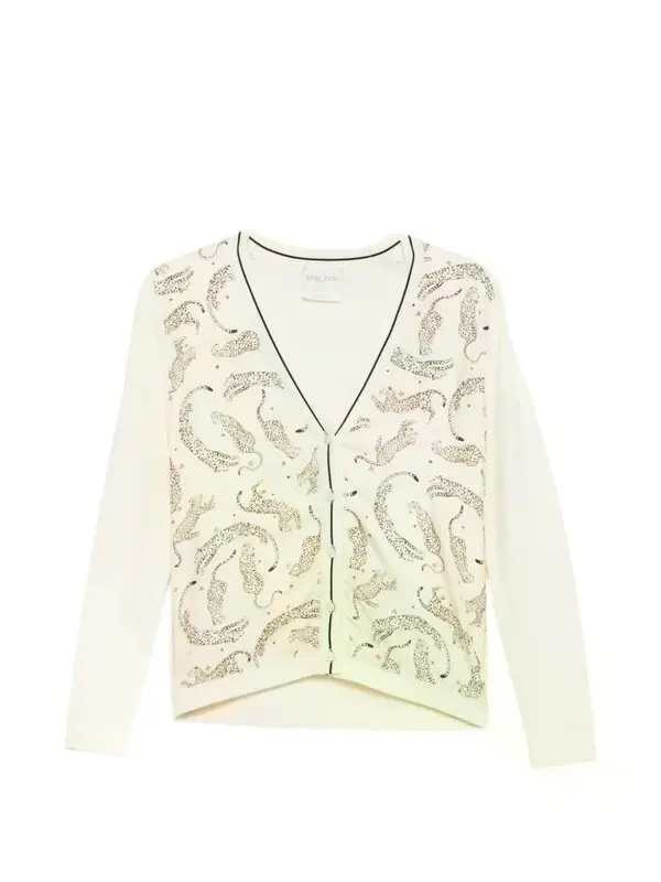 FORTE_FORTE Leopard-print Cardigan