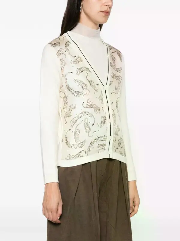 FORTE_FORTE Leopard-print Cardigan
