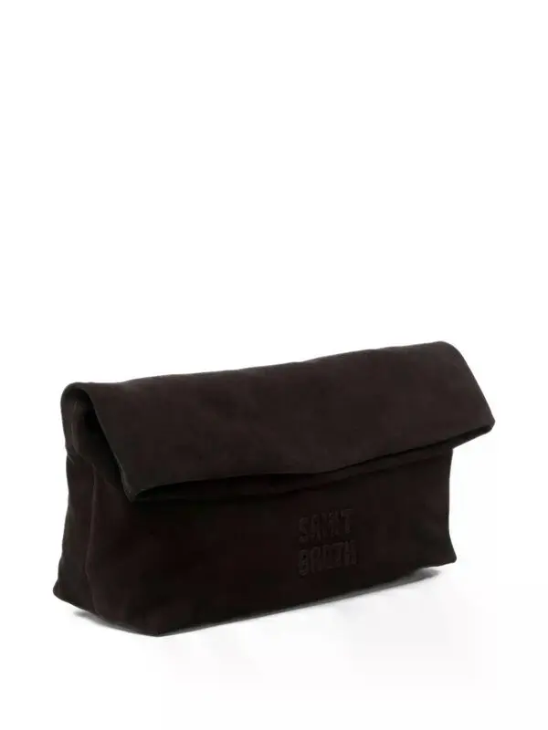 MC2 SAINT BARTH Suede Foldover Clutch Bag