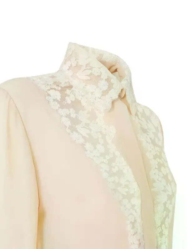 Fendi Lace-trimmed Shirt - Neutrals