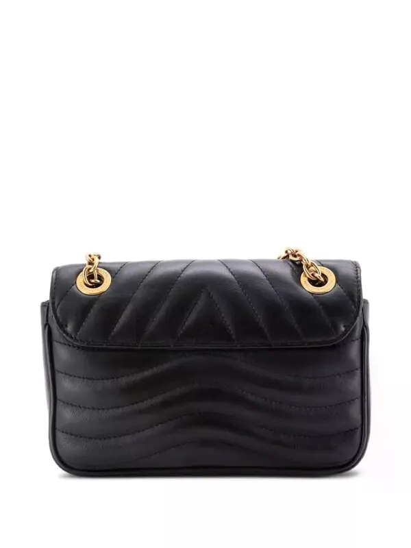 LOUIS VUITTON New Wave Chain Bag Nm Quilted Leather Pm Crossbody Bag - Black