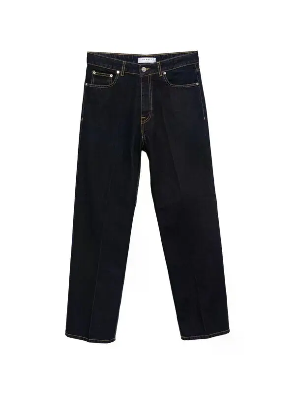 BE ABLE Contrast-stitch Loose-fit Jeans - Blue