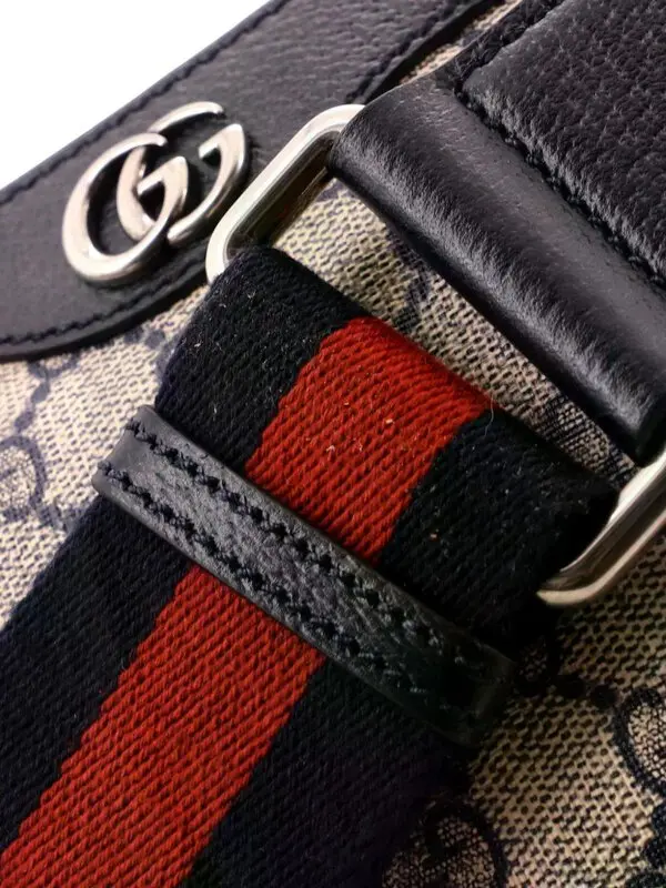 Gucci Ophidia Charm Shoulder Bag Gg Coated Canvas Small Crossbody Bag