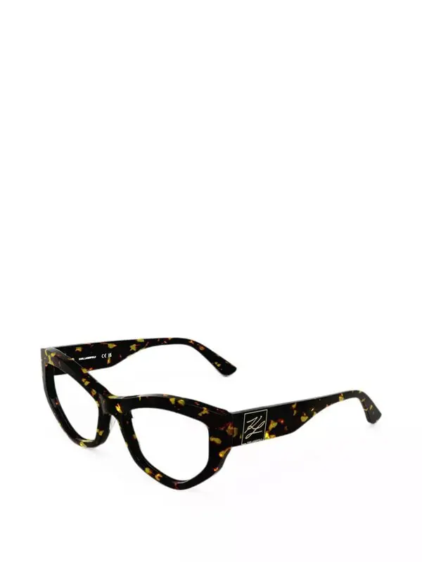 Karl Lagerfeld Tortoiseshell-effect Cat-eye Glasses