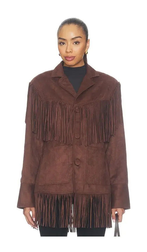 LOVERS AND FRIENDS Salley Faux Suede Jacket