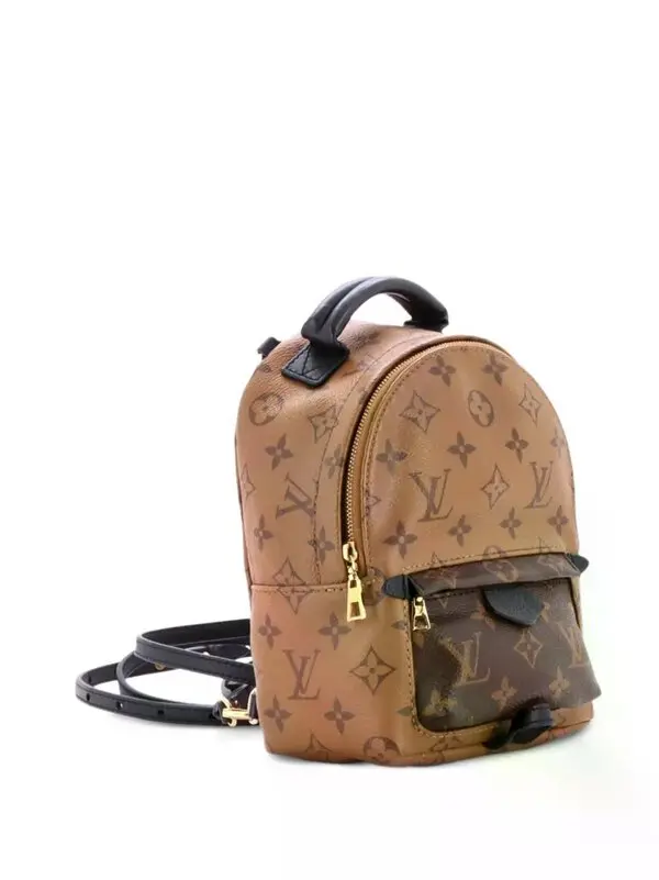 LOUIS VUITTON Palm Springs Reverse Monogram Canvas Mini Backpack - Brown