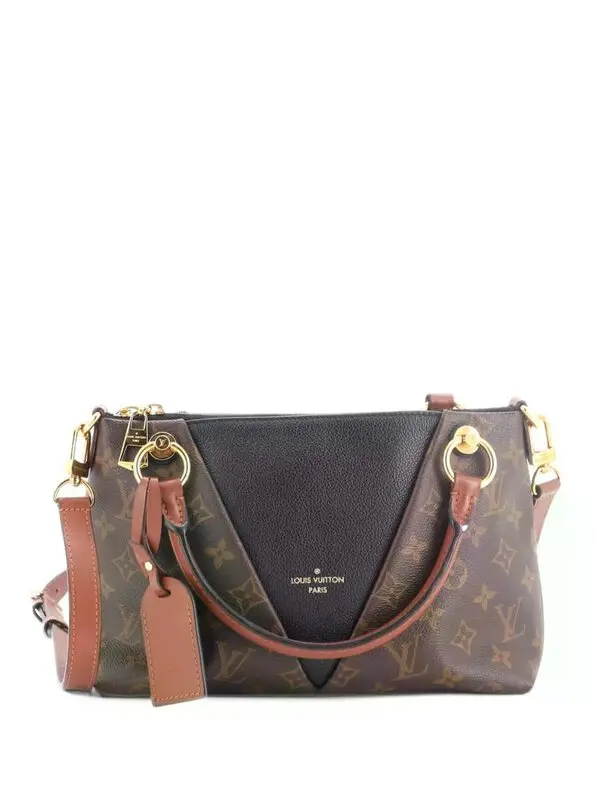 LOUIS VUITTON V Monogram Canvas And Leather Bb Tote Bag - Black