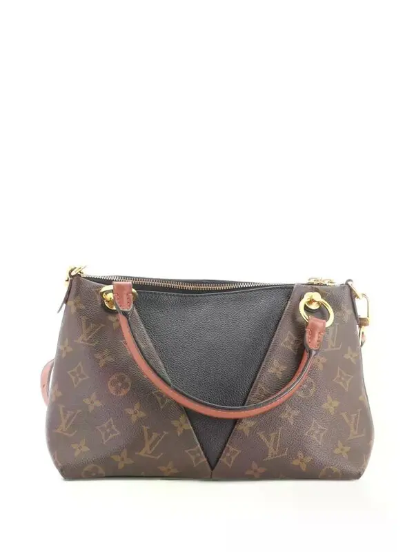 LOUIS VUITTON V Monogram Canvas And Leather Bb Tote Bag