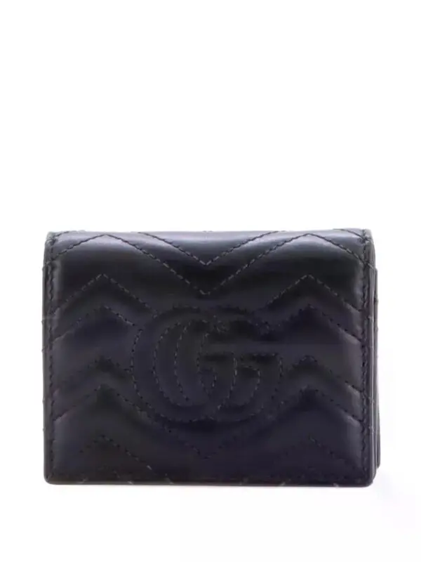 Gucci Gg Marmont Bifold Wallet Matelasse Leather Small Wallets