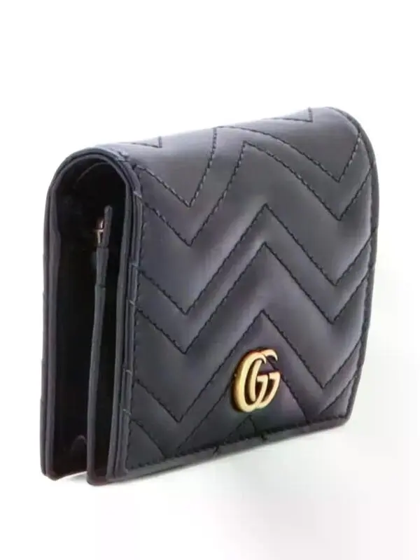 Gucci Gg Marmont Bifold Wallet Matelasse Leather Small Wallets