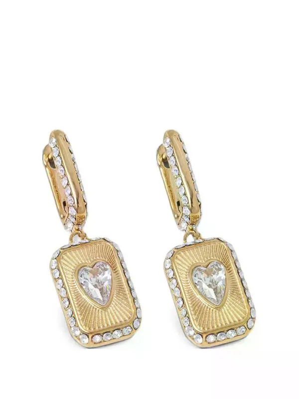 Guess Crystal Love Earrings - Gold