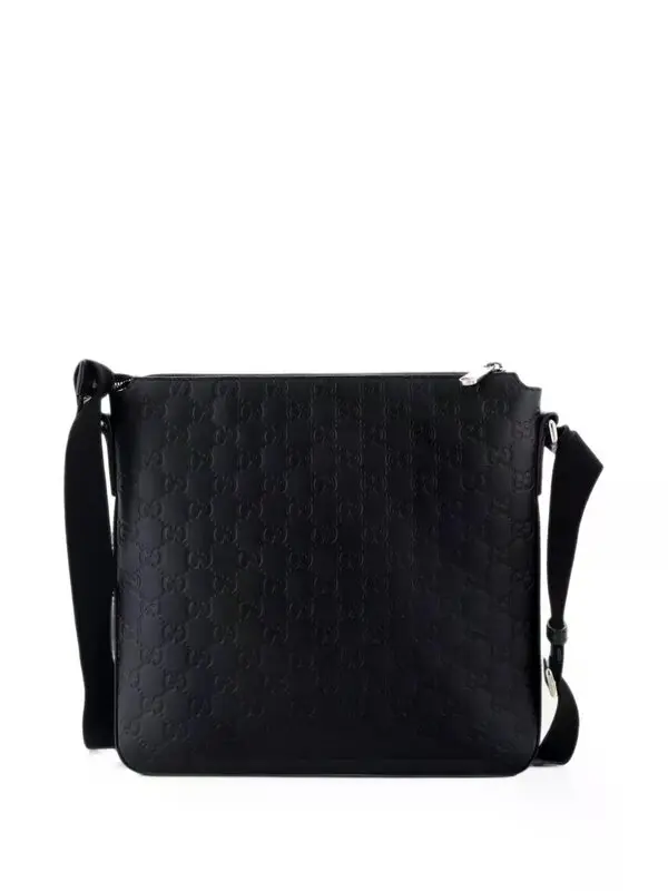Gucci Signature Zip Messenger Bag Guccissima Leather Medium Crossbody Bag