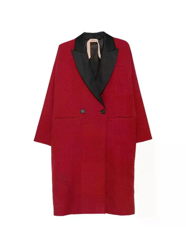 N°21 Check Double-breasted Coat
