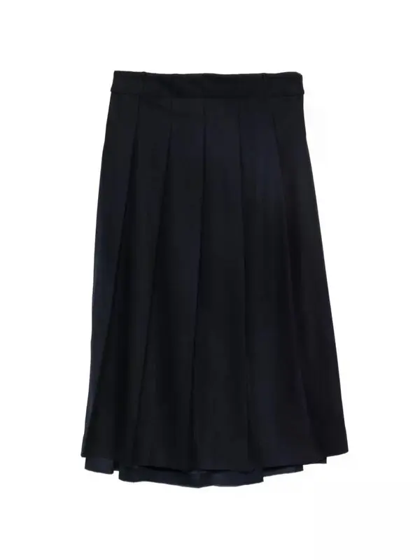 SEMICOUTURE Tempest Pleated A-line Midi Skirt