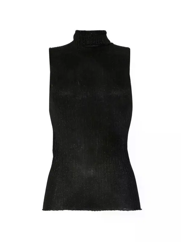AROVESCIO Ribbed-knit Sleeveless Top