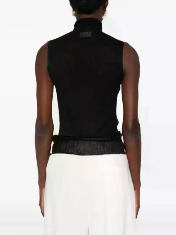 AROVESCIO Ribbed-knit Sleeveless Top