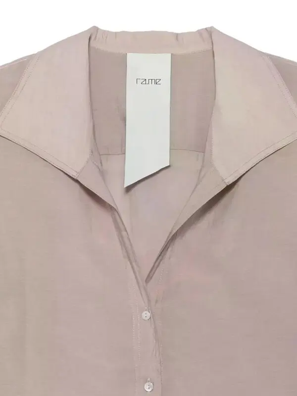 RAME Spread-collar Button-up Shirt