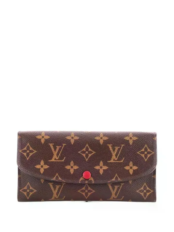 LOUIS VUITTON Emilie Wallet Monogram Canvas Small Wallets - Brown
