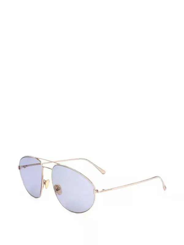 TOM FORD Pilot-frame Double-bridge Sunglasses