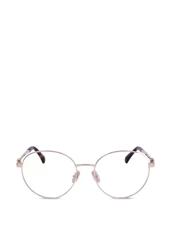Max Mara Logo-plaque Round-frame Glasses
