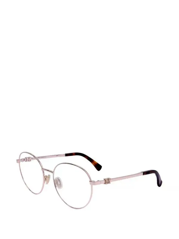 Max Mara Logo-plaque Round-frame Glasses