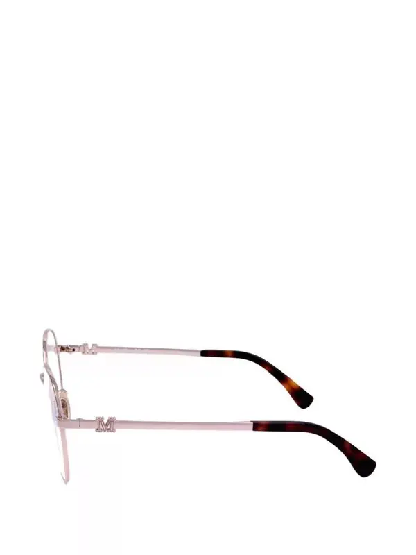 Max Mara Logo-plaque Round-frame Glasses