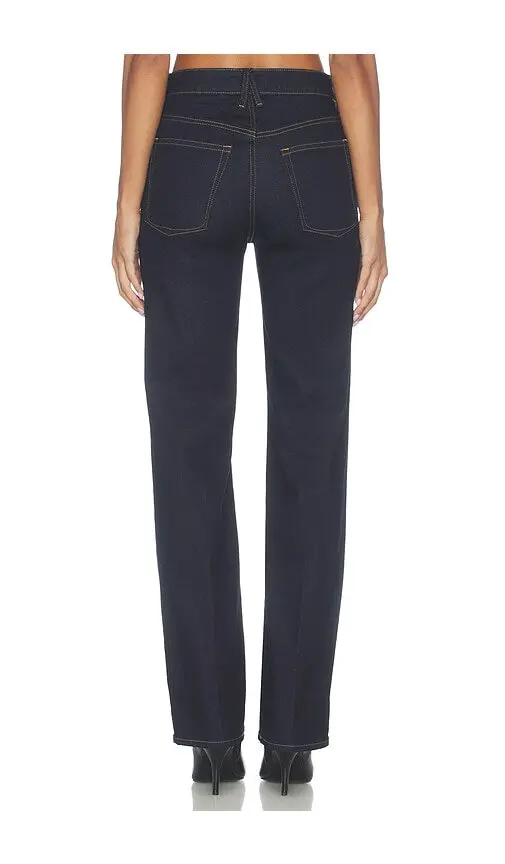 Good American Good Petite Straight Jeans In Blue