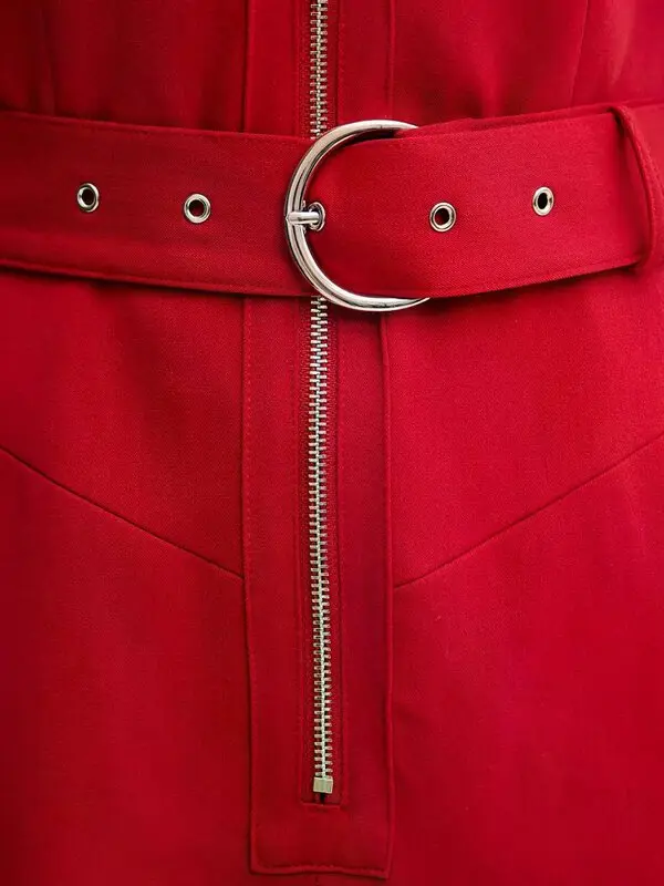 MORGAN Belted Mini Dress