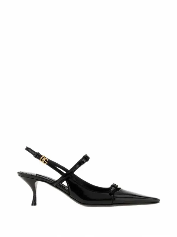 Dolce & Gabbana Dg Logo Slingback Pumps - Black