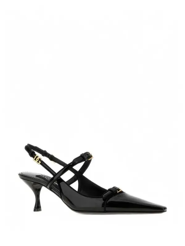 Dolce & Gabbana Dg Logo Slingback Pumps - Black