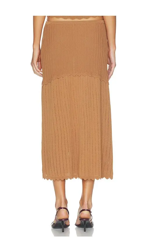 Solid & Striped The Amara Skirt In Brown