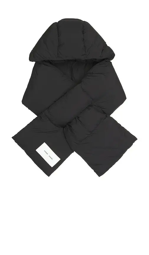 Samsøe Samsøe Satony Hooded Scarf - Black