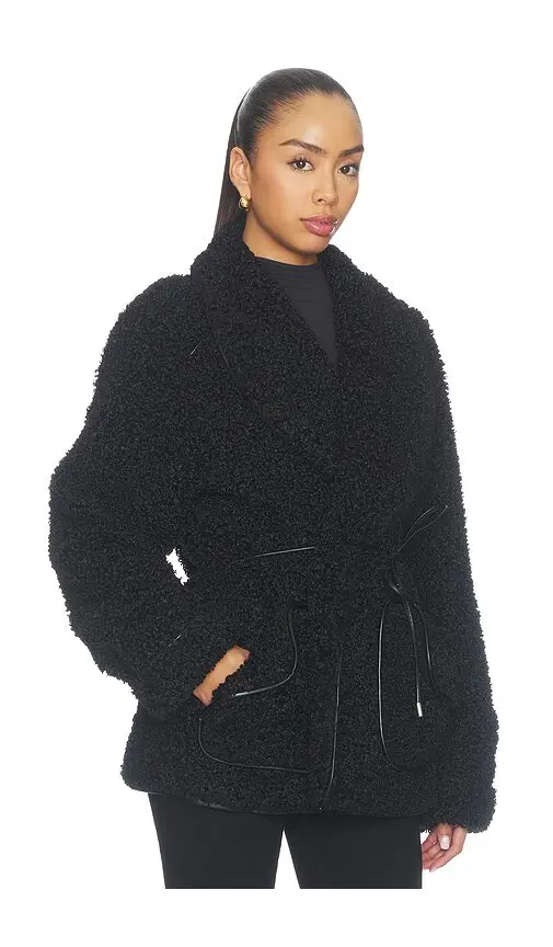 Simkhai Kimia Sherpa Tie Waist Jacket