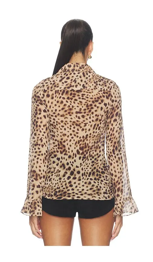 Majorelle Theia Blouse In Brown