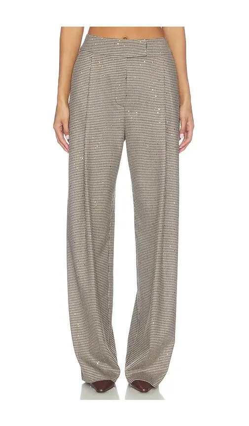 THE SEI Boyfriend Trouser In Black & White