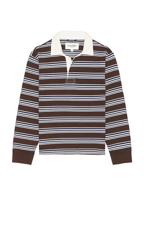 CORRIDOR Mini Stripe Long Sleeve Rugby