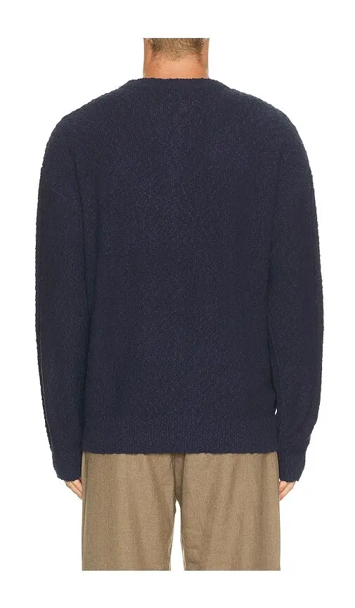 RHYTHM Worn Path Knit Sweater In Blue