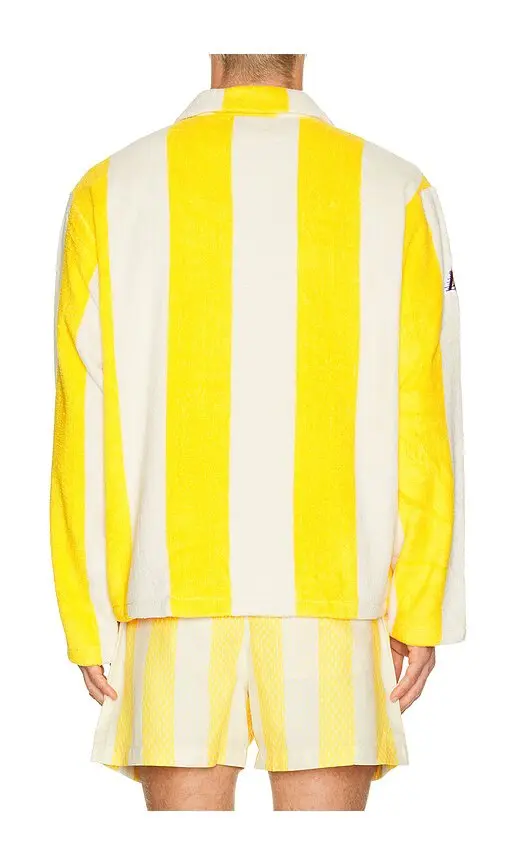 DUVIN DESIGN X Lakers Terry Pool Jacket In Yellow