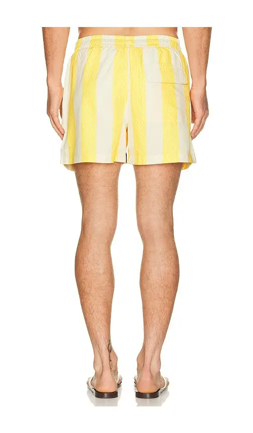 DUVIN DESIGN X Lakers Swim Trunk In Yellow