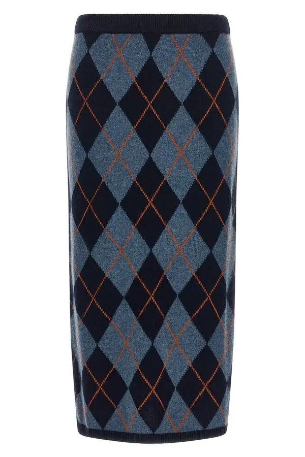 Twin-set Diamond Skirt - Blue