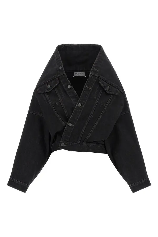 Balenciaga Wrap' Jacket - Black