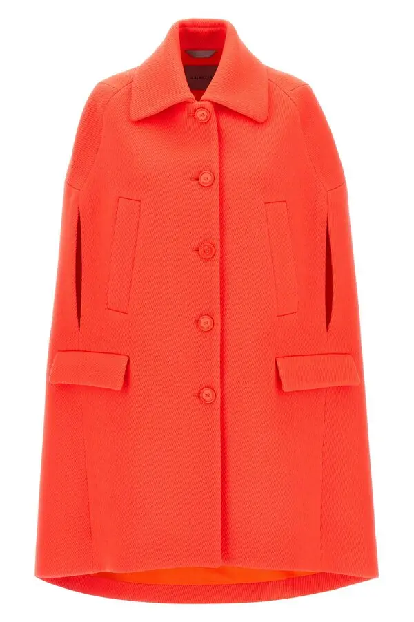 Balenciaga Cape Coat - Orange