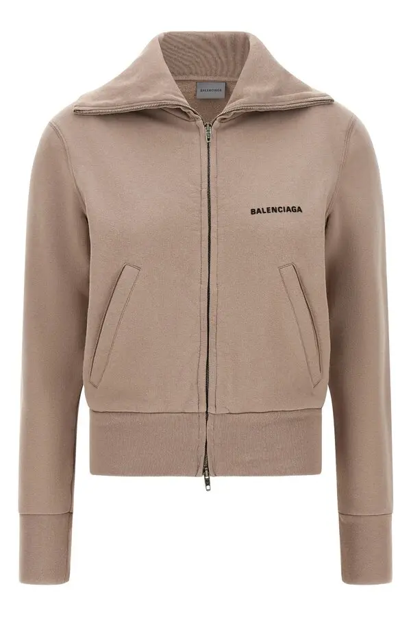Balenciaga Slim Zip' Sweatshirt - Pink