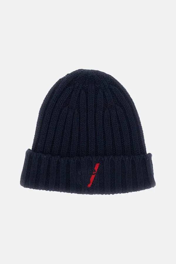 AFTER/LABEL Berretto In Maglia A Trecce - Blu